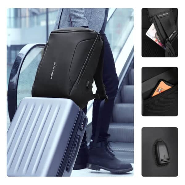 תיק גב לגבר למחשב נייד דגם 9031|Mark Ryden עמיד למים - קאר-באג